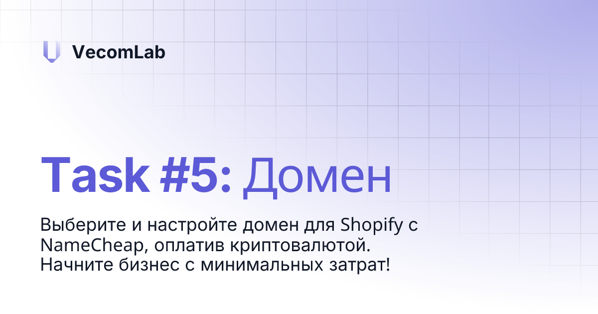 Task #5: Домен | VecomLab