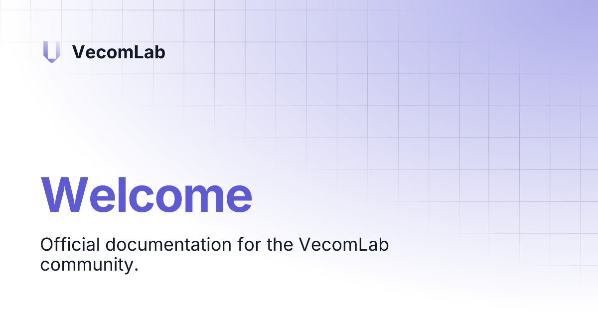 Welcome | VecomLab